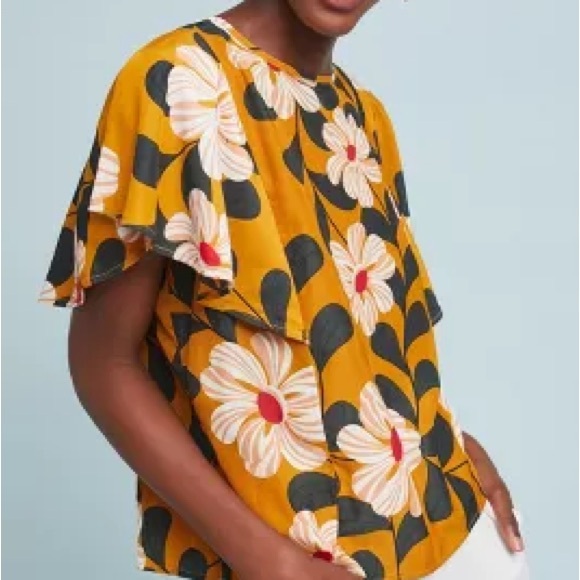 Eva Franco | Tops | Nwt Anthropologie Eva Franco Ikebana Floral Blouse ...